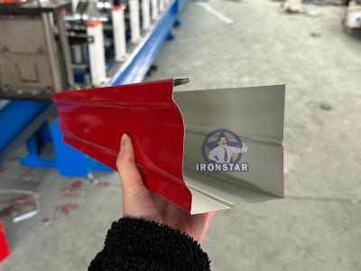 China “Azerbaijan Standard Automatic Water Gutter Roll Forming Machine, Galvanized Steel Rain Gutter Making Machine, Durable Drainage Gutter Profile Roll Former with Stable Performance” for sale