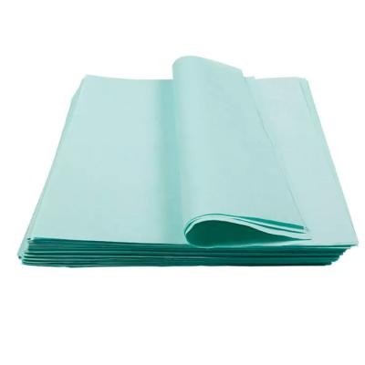 Cina La carta blu liscia del poggiacapo riveste la carta crespa verde di sterilizzazione in vendita