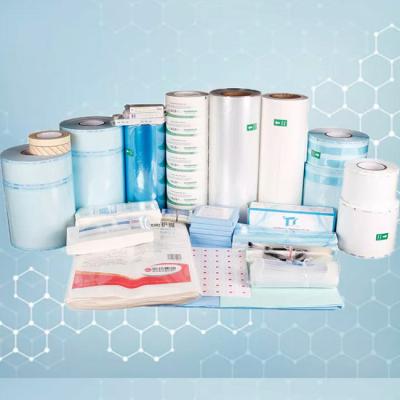 Cina La carta blu liscia del poggiacapo riveste la carta crespa verde di sterilizzazione in vendita