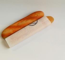 Cina Panino caldo amichevole bianco del commestibile della pergamena di carta da imballaggio dell'alimento di Eco in vendita
