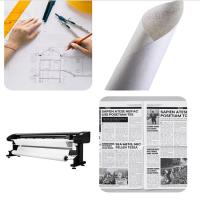 China Small Roll 80g A0 White CAD Inkjet Plotter Paper Printable for sale
