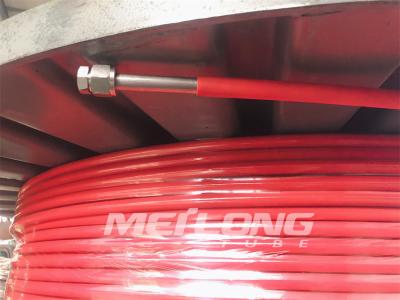 China Hydrostatische Geteste TPV Ingekapselde Chemische de Injectielijn van de Controlelijn voor Downholes Te koop