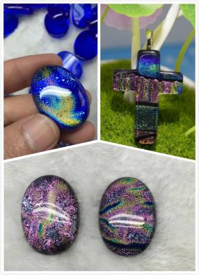 China Dichroic Glass pendant with  for Women Jewelry European fashion original factory wholsale supplier for sale