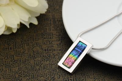 China Dichroic Glass pendant  fashion  for Women Jewelry European by original factory wholsale supplier for sale