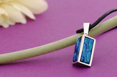 China Dichroic Glass pendant  fashion  for Women Jewelry European by original factory wholsale supplier for sale
