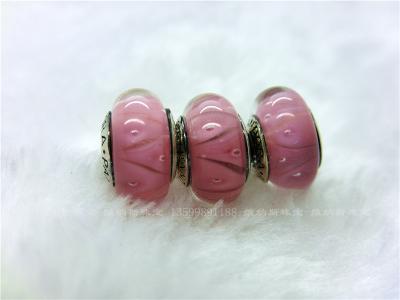 China Faceted Murano Glass Beads with Big Hole for European Bracelets original factory wholsale supplier for sale