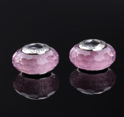 China Murano Glass Beads with faceted new artwork Big Hole for European Bracelets original factory wholsale supplier for sale