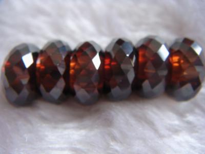 China Cubic Zirconia Beads with faceted surfaces and Big Hole fit for European Bracelets many colors by original factory for sale