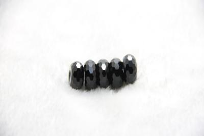 China Cubic Zirconia Beads with faceted surfaces and Big Hole Size fit for European Bracelets many colors by original factory for sale