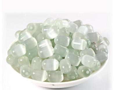 China Cat eye stone beads with big hole size fit for bracelet and multi colors by wholesale factory for sale