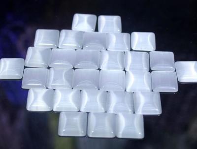 China Cat eye stone beads square cabochons fit for ring surface and bracelet and multi colors by wholesale factory for sale