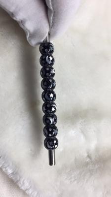 China New Fashion Celestial Mosaic Charm, Black Acrylic & Mother-of-Pearl Bead S925 Silver Fit Women Bracelet for sale