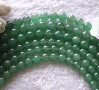 China Natural Stone green aventurine Round loose beads Fit for bracelet necklace by original factory with wholesale price for sale