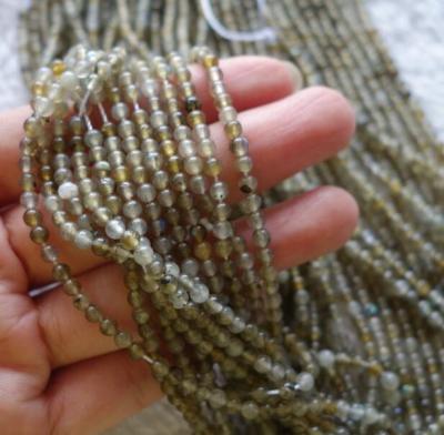 China Natural Stone Labradorite beads with big hole size Fit for bracelet necklace by original factory with wholesale price for sale