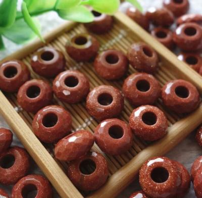 China Natural Stone Red stone beads with big hole size Fit for bracelet necklace by original factory with wholesale price for sale