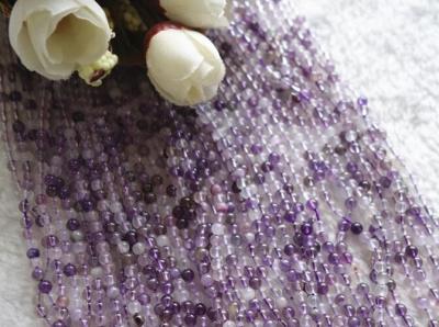 China Natural Stone Violet Fluorite beads with dril hole size Fit for bracelet necklace by original factory with Multi sizes for sale
