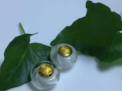 China White Waves murano glass Charm Beads Big Hole for European Bracelets original factory wholsale supplier for sale