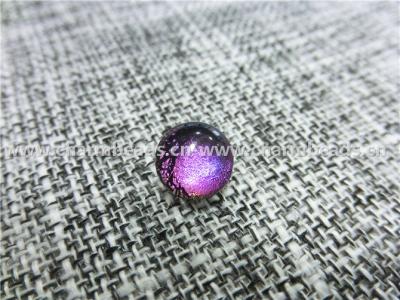 China Dichroic Glass stud earrings round shaped fashion  for Women Jewelry European by original factory wholsale supplier for sale