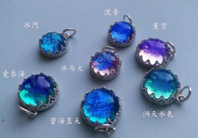 China Dichroic Glass pendants fashion  for Women Jewelry by original factory wholsale supplier for sale