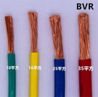 China PVC Copper H07V-R/B07V-U/BV/BVR Flat Wire Cable for Single Core Stranded Industrial for sale