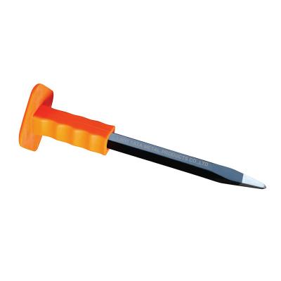 China High Carbon Steel Cold Chisel with TPR Rubber Holder for Tough Chiseling Jobs for sale
