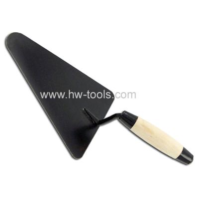 China Bricklaying trowel with black color blade HW01125 en venta