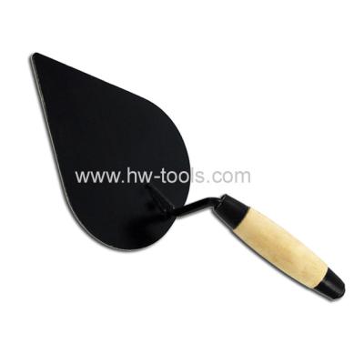 China Bricklaying trowel with black color blade HW01126 en venta