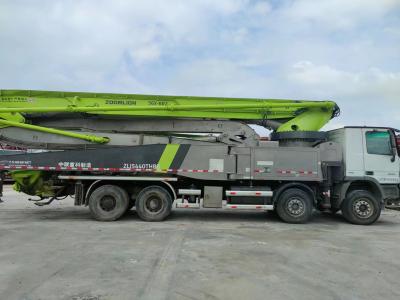 China Altura de alimentação concreta usada do caminhão 1370mm da bomba do Benz 56m Zoomlion da segunda mão à venda