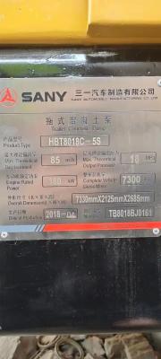 Cina 7260×2125×2685 ha utilizzato la pompa concreta del rimorchio con Rexroth Kawasaki Oil Pump in vendita