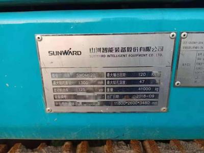 China 37000kg Rotary Used Piling Machine Sunward SWDM120 Refurbishment for sale