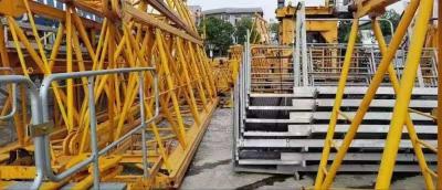 China Hoogwaardige gebruikte torenkraan Zoomlion 7020-12 vervaardigd in 2019 met minder werktijd en goede prestaties Te koop