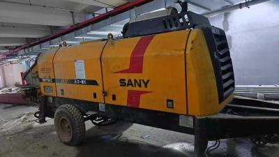 China Used 2019 SANY HBT80C-1818DⅢ Trailer Concrete Pump | 85 m³/h output | 186 kW engine for sale
