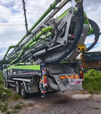 China Refurbished Zoomlion ZLJ5353THBBE 52m Used Concrete Pump Truck 10x4 Sinotruk Chassis Wireless Remote Control 33000kg for sale