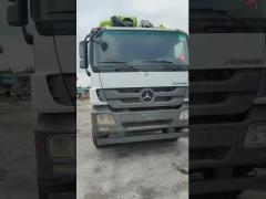 Tweede Hand Gebruikt Benz 56m de Concrete Pompvrachtwagen 1370mm van Zoomlion het Voeden Hoogte