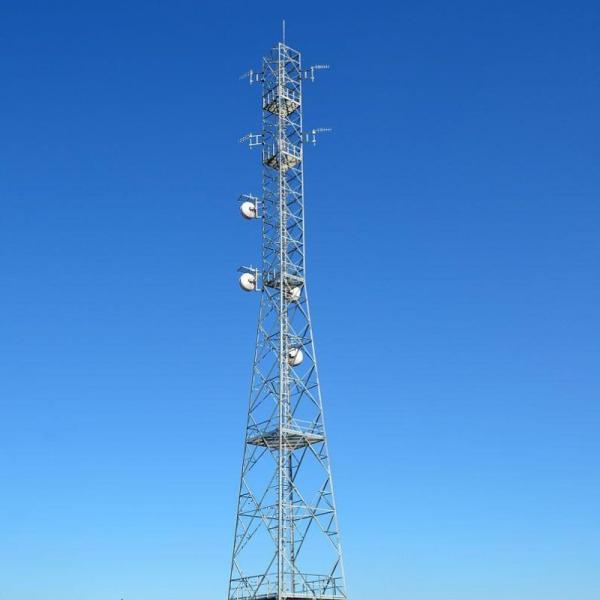 Quality Diameter 300mm Communication Tower Designed for More Than 30 Years Life Time Providing Stable Telecommunication Services for sale