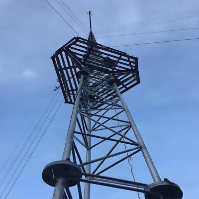China Galvanized Steel Wind Speed Measurement Tower with Telecommunication Towers for Weather Forecasting for sale