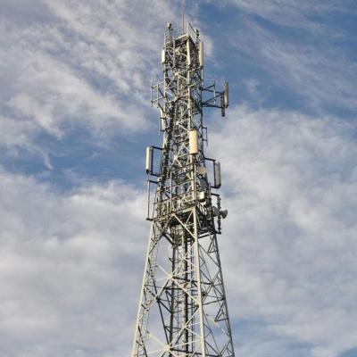China Angular Tower Steel Telecommunication Radio Broadcasting Mobile Cell Communication Tower for sale