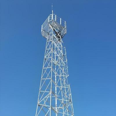 China Radar Tower hot dip galvanized steel structure with full custom options including platform size layer number and load capacity for sale