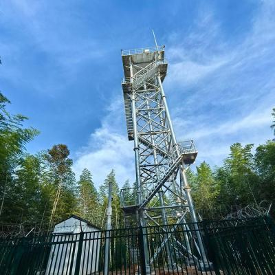 China Guard Tower fire observation tower with safety ladders working platforms and optional observation cabins for performance for sale