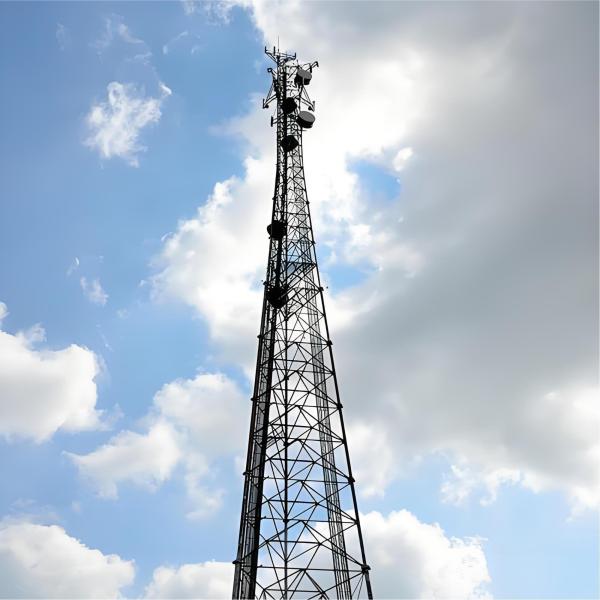 Quality Angle steel tower made from Q235B Q355B customizable height range 10m to 80m with hot dip galvanized surface treatment for sale