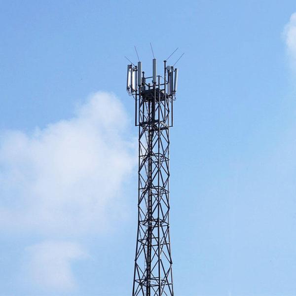 Quality Custom height angle steel tower with hot dip galvanized anti corrosion treatment suitable for 4G 5G signal transmission and radio coverage for sale