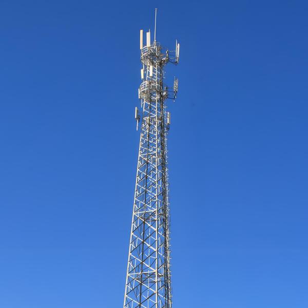 Quality Hot dip galvanized angle steel tower with multi layer working platform strong bearing capacity and performance in suburbs mountains and cities for sale