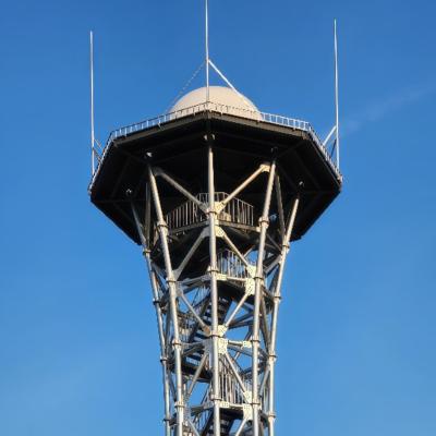 China Radar Tower hot dip galvanized steel structure with small deformation and strong wind resistance designed for radar equipment support for sale