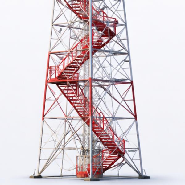 Quality Strong galvanized steel Lattice structure cell tower designed to provide stable support for antennas and communication equipment for sale