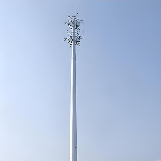 Quality Monopole Tower Hot Dip Galvanized Single Pole Communication Tower with Tapered Steel Structure for Telecom and Smart City Projects for sale