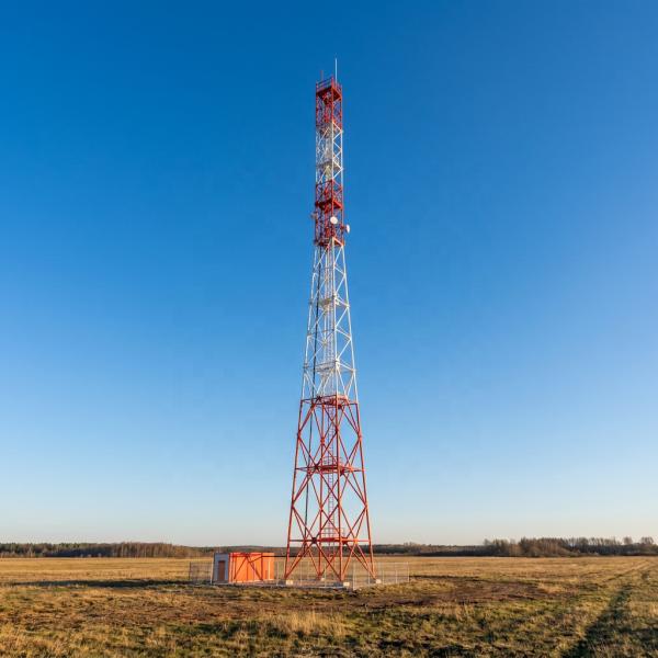 Quality 4g & 5g Antenna 30m 3 Legs Tubular Mast Telecommunication Steel 25 Meter Telecom Self Supporting 4 Legs Tower for sale