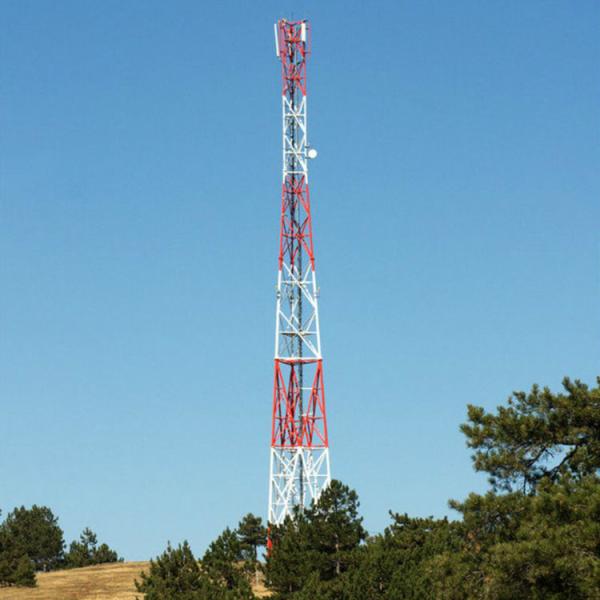 Quality Telecommunication Self Supporting Lattice Tower 20 25 30 35 40 45 50 Meter 3 Legs 4 Legged Telecom Tubular Steel GSM FH Tower for sale