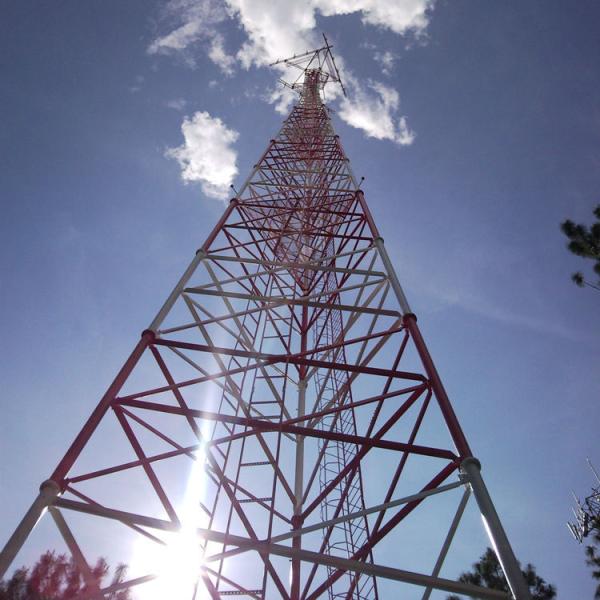 Quality High strength steel tube tower with rigorous design and hot dip galvanized anti corrosion process ideal for mountains suburbs and cities for sale