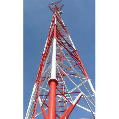 China Steel tube tower designed for 4G and 5G signal transmission featuring stable structure strong wind resistance and long service life for sale