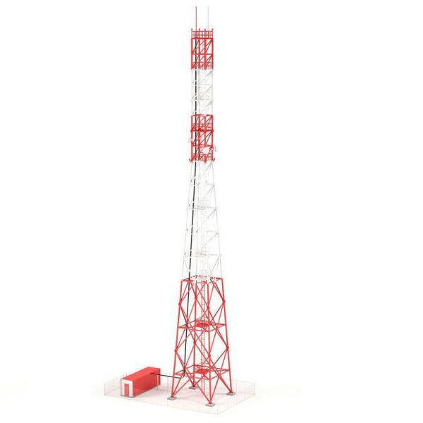 Quality Durable angle steel tower designed with hot dip galvanized anti corrosion process suitable for 4G 5G radio and television signal expansion for sale